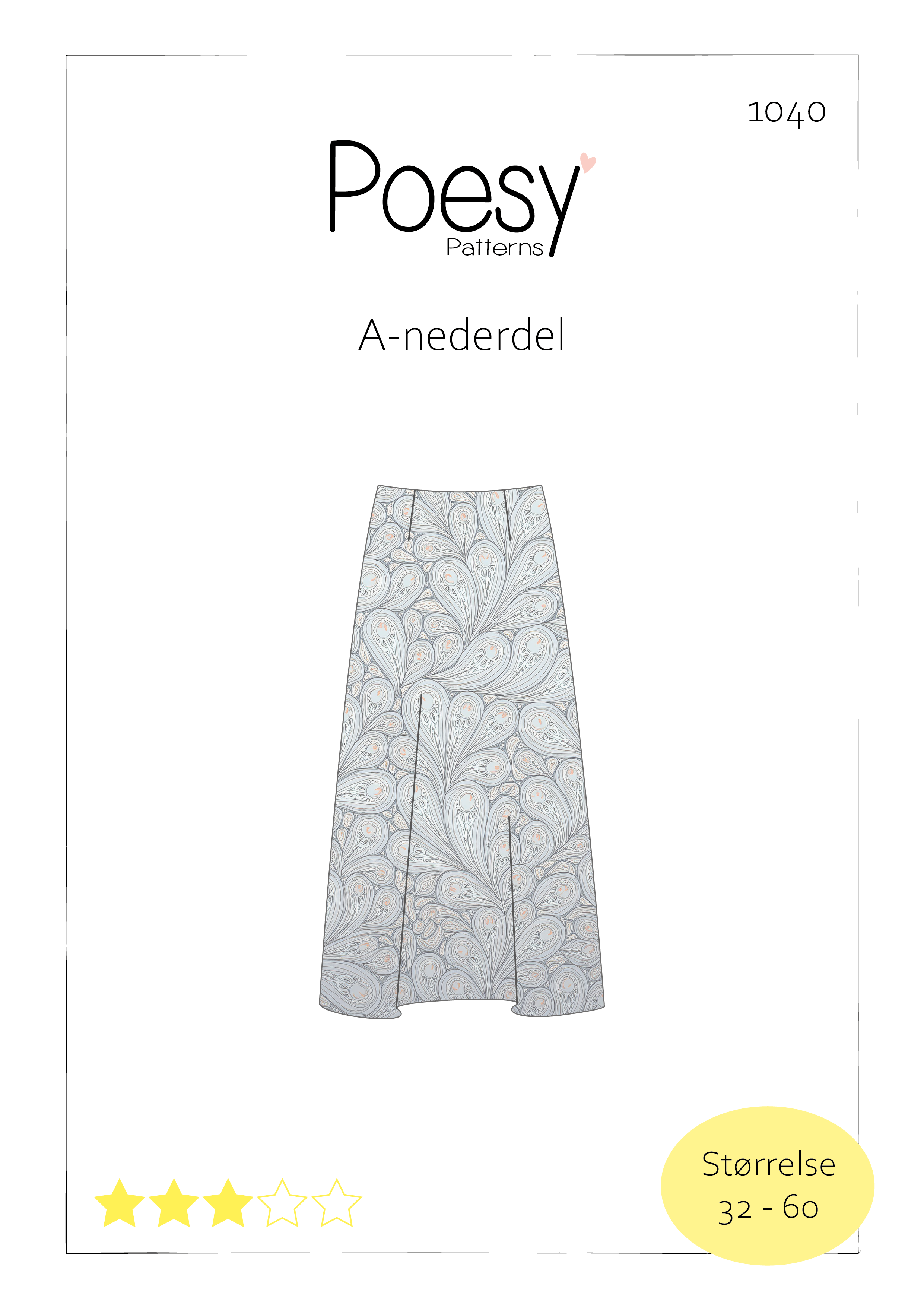 A-nederdel 1040 – Poesy patterns